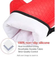 China Kitchen Perfection Silicone Oven Gloves Washable Heat Resistant 7.2 Inches for sale