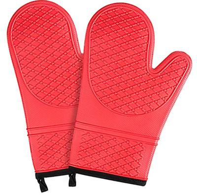 China Kitchen Perfection Silicone Oven Gloves Washable Heat Resistant 7.2 Inches for sale