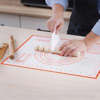 China BPA Free Silicone Pastry Mat Sustainable Washable Non Stick 80x60CM for sale