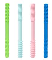 China Antibacterial Silicone Baby Teething Tubes Non Toxic 0.6 Inches Easy To Clean for sale