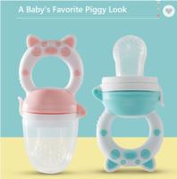 China Fruit Vegetable Food Feeder Pacifier With Nipple PP Cover Food Grade Silicone for sale