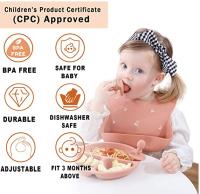 China Adjustable Collar Silicone Baby Bibs BPA Free Waterproof with pocket for sale