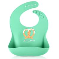 China Durable Lasting Baby Feeding Bib BPA Free Easily Wipe Soft Silicone Bib for sale