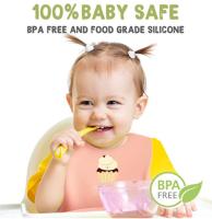 China Durable Lasting Baby Feeding Bib BPA Free Easily Wipe Soft Silicone Bib for sale