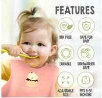 China Durable Lasting Baby Feeding Bib BPA Free Easily Wipe Soft Silicone Bib for sale