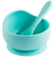 China Eco Friendly Silicone Tableware Set Waterproof Safe Durable Bowl Spoon Bib for sale