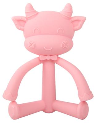 China BPA Free Silicone Baby Teether For 3 Months Old Infant Sore Gums Pain Relief for sale