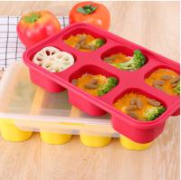 China Eco Friendly Baby Silicone Frozen Tray Food Grade With PP Lid for sale