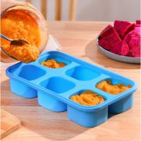 China Eco Friendly Baby Silicone Frozen Tray Food Grade With PP Lid for sale