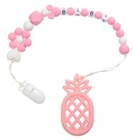 China Food Grade Silicone Pineapple Pendant Teether Sensory Training Teether for sale