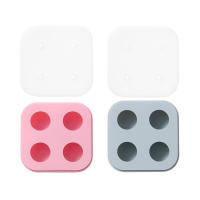 China 4 Cavities Silicon Ice Tray Mold Food Grade With Candy Chocolate Ice Popsicle Mold for sale