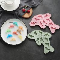 China Food Grade Silicon Ice Tray Mold Dolphine Shaped With 9 Cavities for sale