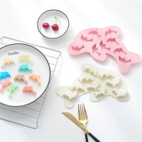 China Food Grade Silicon Ice Tray Mold Dolphine Shaped With 9 Cavities for sale
