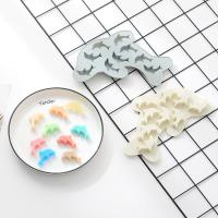 China Food Grade Silicon Ice Tray Mold Dolphine Shaped With 9 Cavities for sale