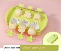 China Silicone Baby Cartoon Pig Popsicle Mold Cat Claw Rice Cake Ice Cream Grinding Food Grade for sale