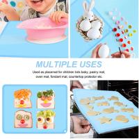 China Silicone Placemats Non Slip Tablemats For Kids Baby Toddlers for sale