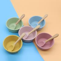 China 100% Food Grade Silicone Baby Bowl , Weaning Set , Suction Bowl , Feeding Utensil for sale