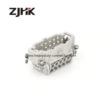China E Series 10 Pin Truck Heavy Duty Connector Screw Insert 500v 16a White Color for sale