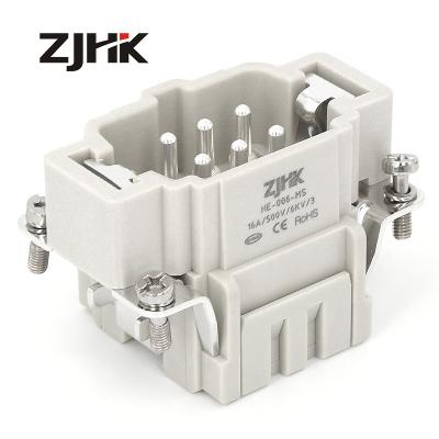 China 16A 6 Pin Heavy Duty Connector Cage Clamp Inserts 500V 09330062616 09330062716 for sale
