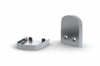 China ODM Closed Aluminum End Cover 17mm*15mm Fitness Equipment Surface Mounting for sale