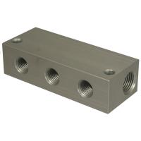 China Aluminum Air Distribution Manifold Block Pneumatic Valve Manifold OEM ODM for sale