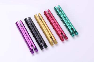 China Colored Anodized Cnc Machining Small Parts With Drilling Bending Process for sale