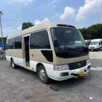 China 2018 Used Toyota Coaster Bus 6GR Engine 20 Seats Mini Bus Euro 3 Emission Standard for sale