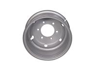 China 5.50F-16 Bus Parts Steel Wheel Rims in with OEM Sliver Color and Offset 148/126 Black Color for sale