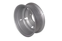 China 5.50F-16 Bus Parts Steel Wheel Rims in with OEM Sliver Color and Offset 148/126 Black Color for sale