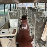 China Fuel Type Diesel 6GR Engine Used Toyota Coaster Bus with 17 Seats and Left Hand Drive for sale