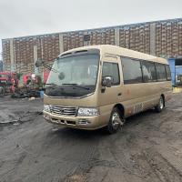 China Fuel Type Diesel 6GR Engine Used Toyota Coaster Bus with 17 Seats and Left Hand Drive for sale