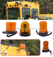 China Plastic 12V 24V Led Flashing Beacon Warning Light for Car Truck School Bus Forklift Industry Agriculture Traffic Diversion Magnetic for sale