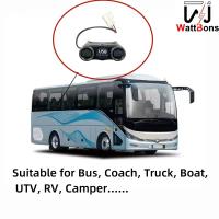China 12V 24V Fast Charging QC3.0 USB Port Car Charger Outlet for Coach Truck Boat UTV RV Camper Black for sale