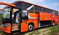 China 53 Seats Kinglong Diesel Power Buses and Luxury Coaches Right Hand Drive Coach Bus for sale