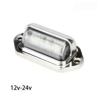 China Electroplated Side Lights for Truck Trailer Tail Warning Lamp Rear Car Bulb 6LED for sale