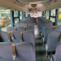 China 6-8L Engine Capacity LHD Yellow Second-hand School Bus for sale