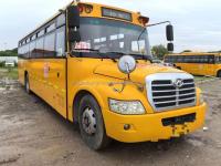 China 6-8L Engine Capacity LHD Yellow Second-hand School Bus for sale