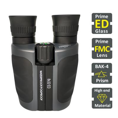 China Grey IPX7 Waterproof Porro 8x32 Ultra Clear ED Binoculars Telescope For Hunting for sale
