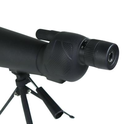 China BAK4 Prism Black Telescope Straight Type Spotting Scope 22-66X80 with Tripod phone adapter for Bird Watching for sale