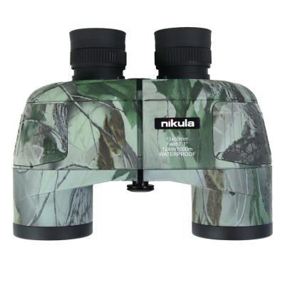 China Camouflage binoculars 10x50 Zoom Telescope with Built-in Rangefinder Binocular HD High times Waterproof for hunting for sale