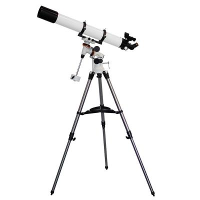 China EQ80900 Refracting Telescope Focal Length 900Mm Adjustable Portable Travel Telescopes for Astronomy, with Equatorial Mount for sale