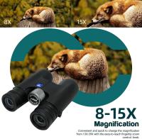 China Adults Travel 8-15X42 Zoom Binoculars Telescope Compact With BAK4 Prism FMC Lens for sale