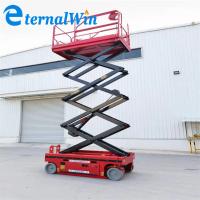 China Boom Lifter Customized Load Capacity Scissor Lift Platform With Emergency Stop Button for sale