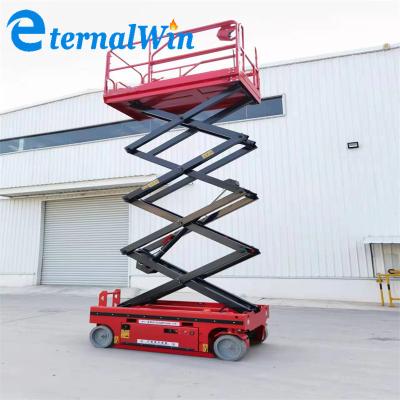 China Boom Lifter Customized Load Capacity Scissor Lift Platform With Emergency Stop Button for sale