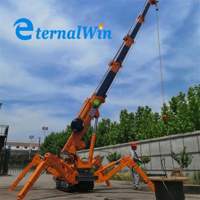 China CE EPA Electric Spider Crane 5 Ton Mini Crawler Portable Lifting Machine for Construction for sale