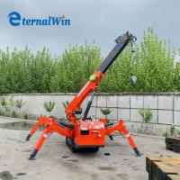 China 3 Ton Electric Mini Spider Crawler Crane With Wireless Remote Control for sale