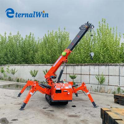 China 3 Ton Electric Mini Spider Crawler Crane With Wireless Remote Control for sale