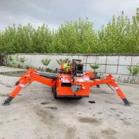 China Remote Control Spider Crawler Crane 1Ton Lifting Capacity 25m Height Diesel Electric for sale