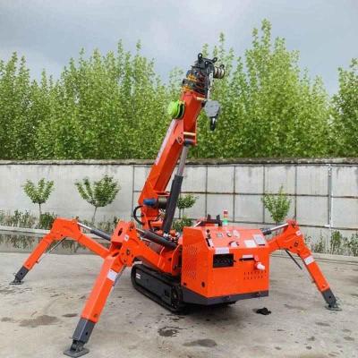 China Remote Control Spider Crawler Crane 1Ton Lifting Capacity 25m Height Diesel Electric for sale