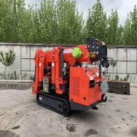 China Remote Control Spider Crawler Crane 1Ton Lifting Capacity 25m Height Diesel Electric for sale